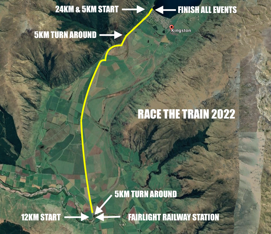 RACE THE TRAIN COURSE MAP - Active QT